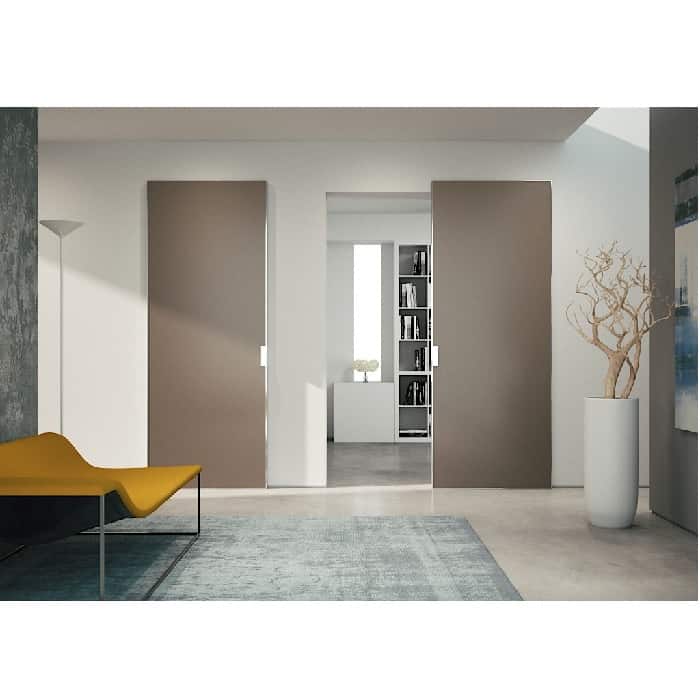 Sistema integrato ghost atim per porta scorrevole, fissaggio a parete ...